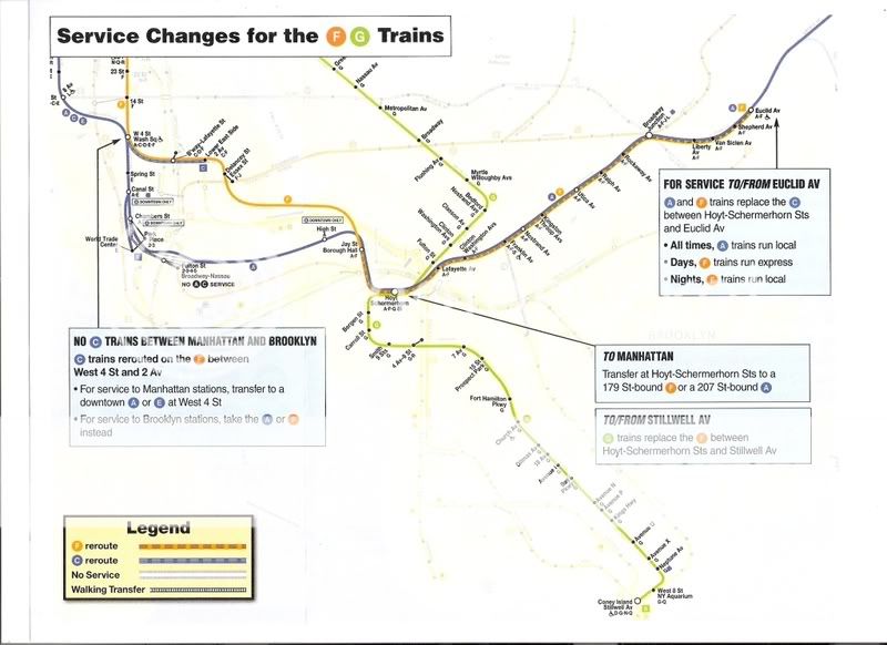 My General Reroute Maps - New York City Subway - NYC Transit Forums